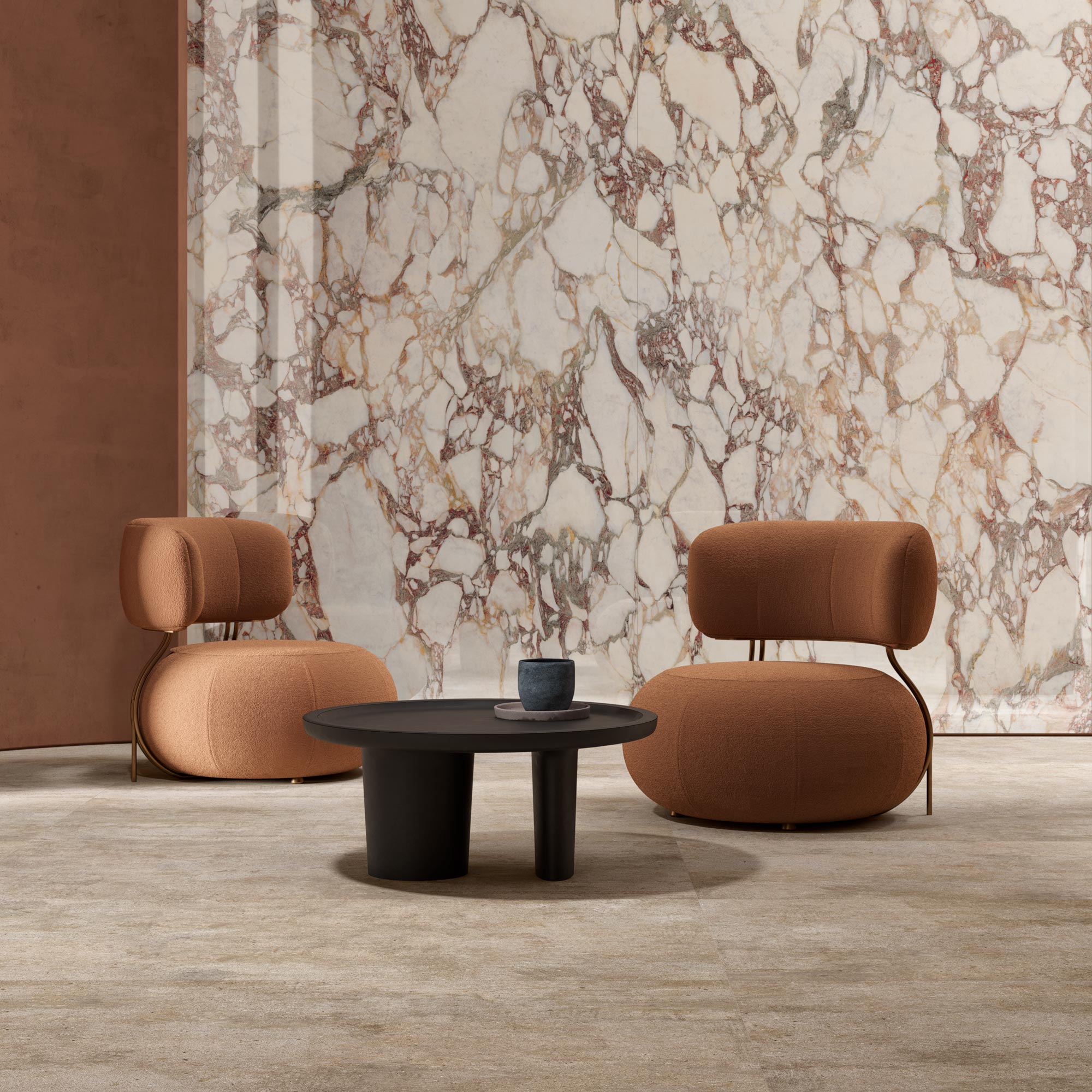 Ariostea Ultra Marmi Calacatta Viola Marble effect porcelain tiles ...