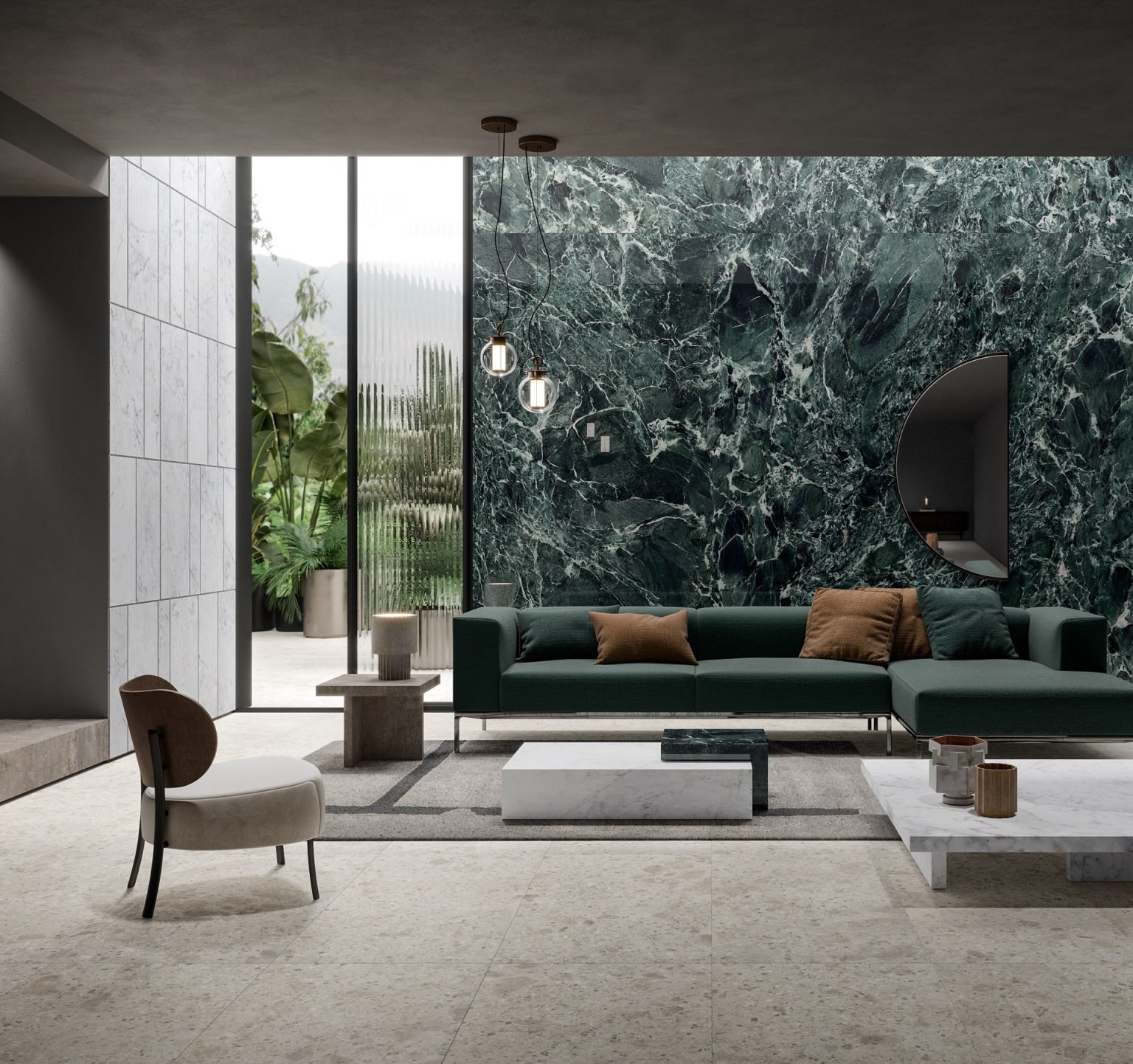 Ariostea Maxfine Marmi Classici Aosta Green Marble effect porcelain ...