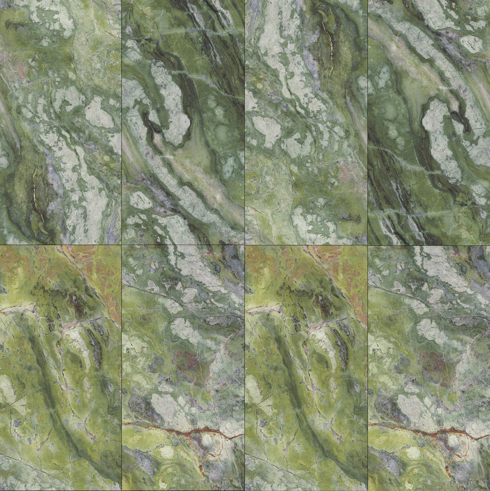 Green 600 x 1200 mm Marble effect porcelain tile | Ariostea Marmi ...