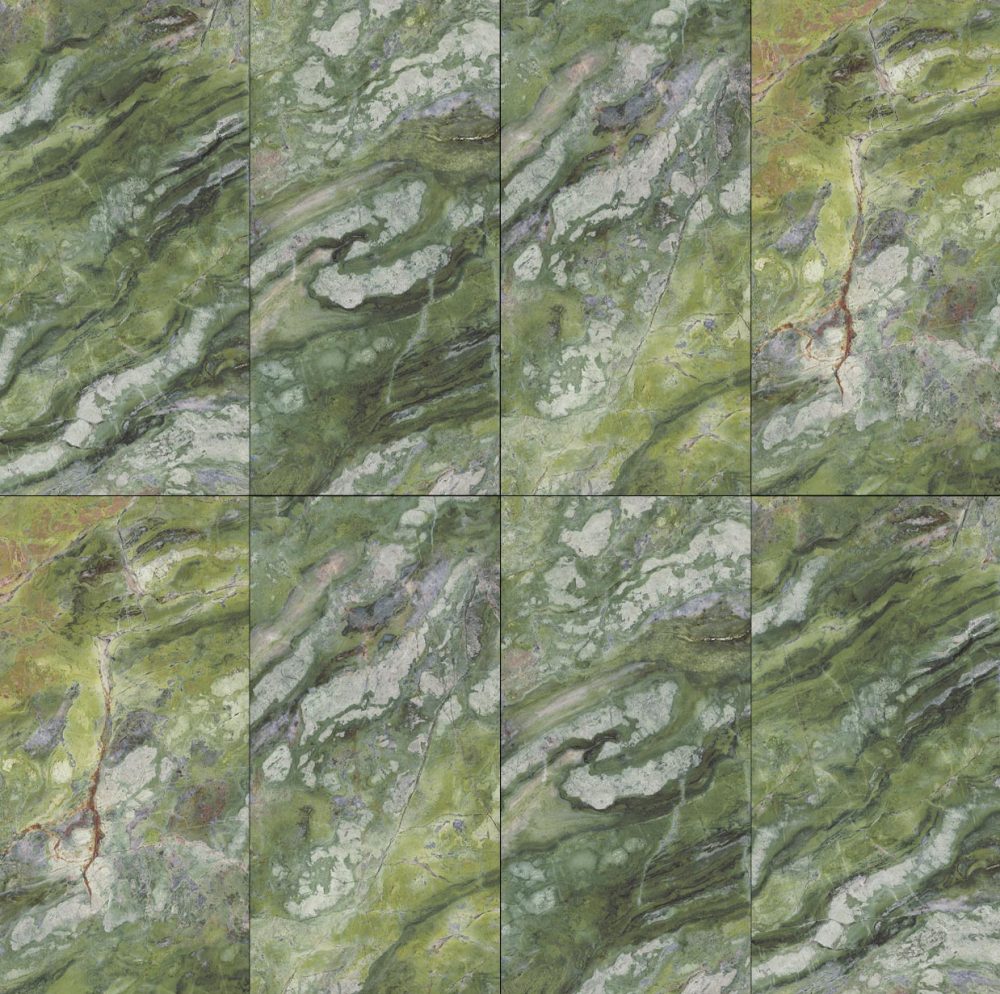 Green 750 x 1500 mm Marble effect porcelain tile | Ariostea Ultra Marmi ...