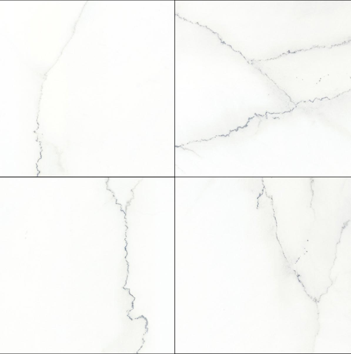 White 600 x 600 mm Marble effect porcelain tile | Ariostea Marmi ...