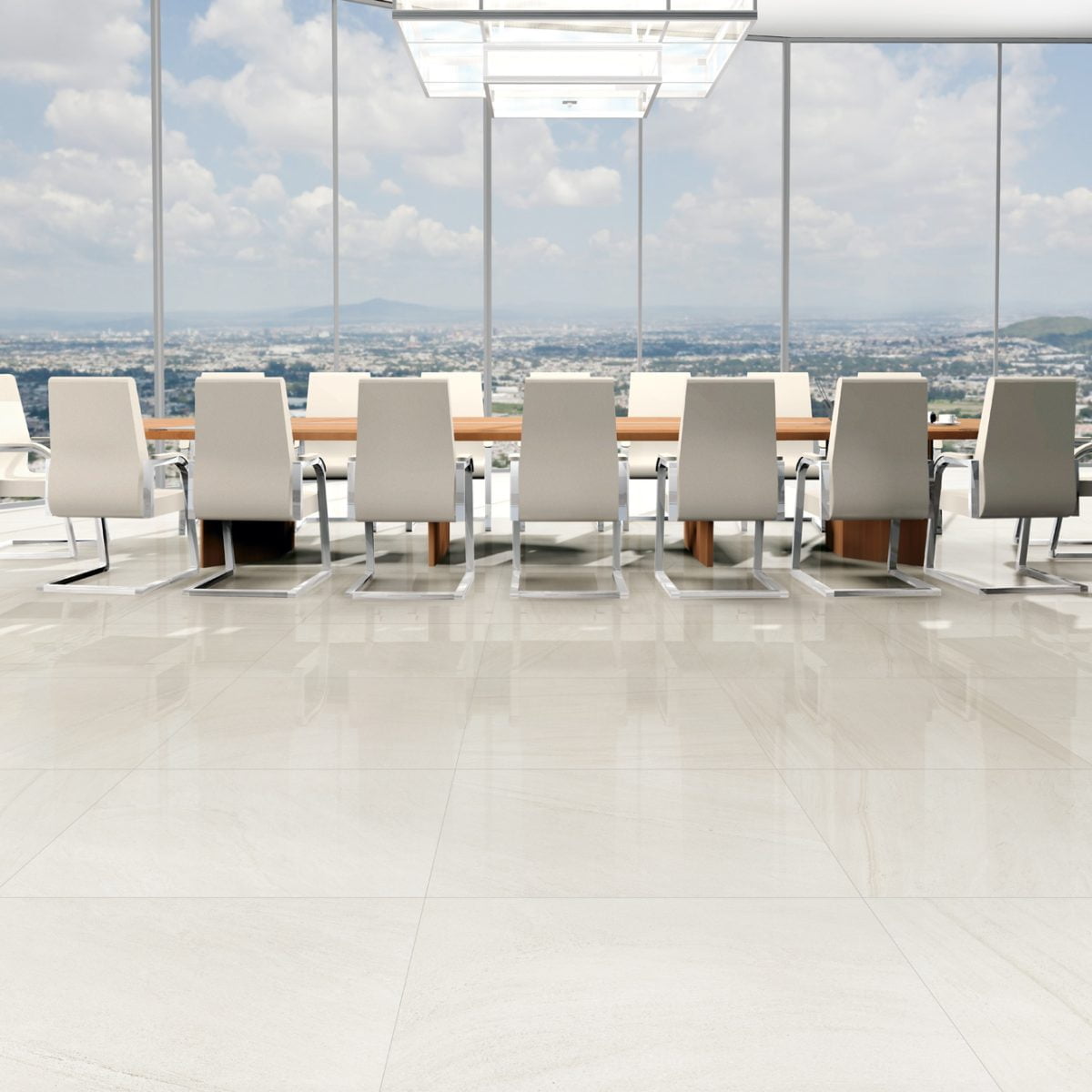 White 800 x 800 mm Marble effect porcelain tile | Piemme Purestone ...