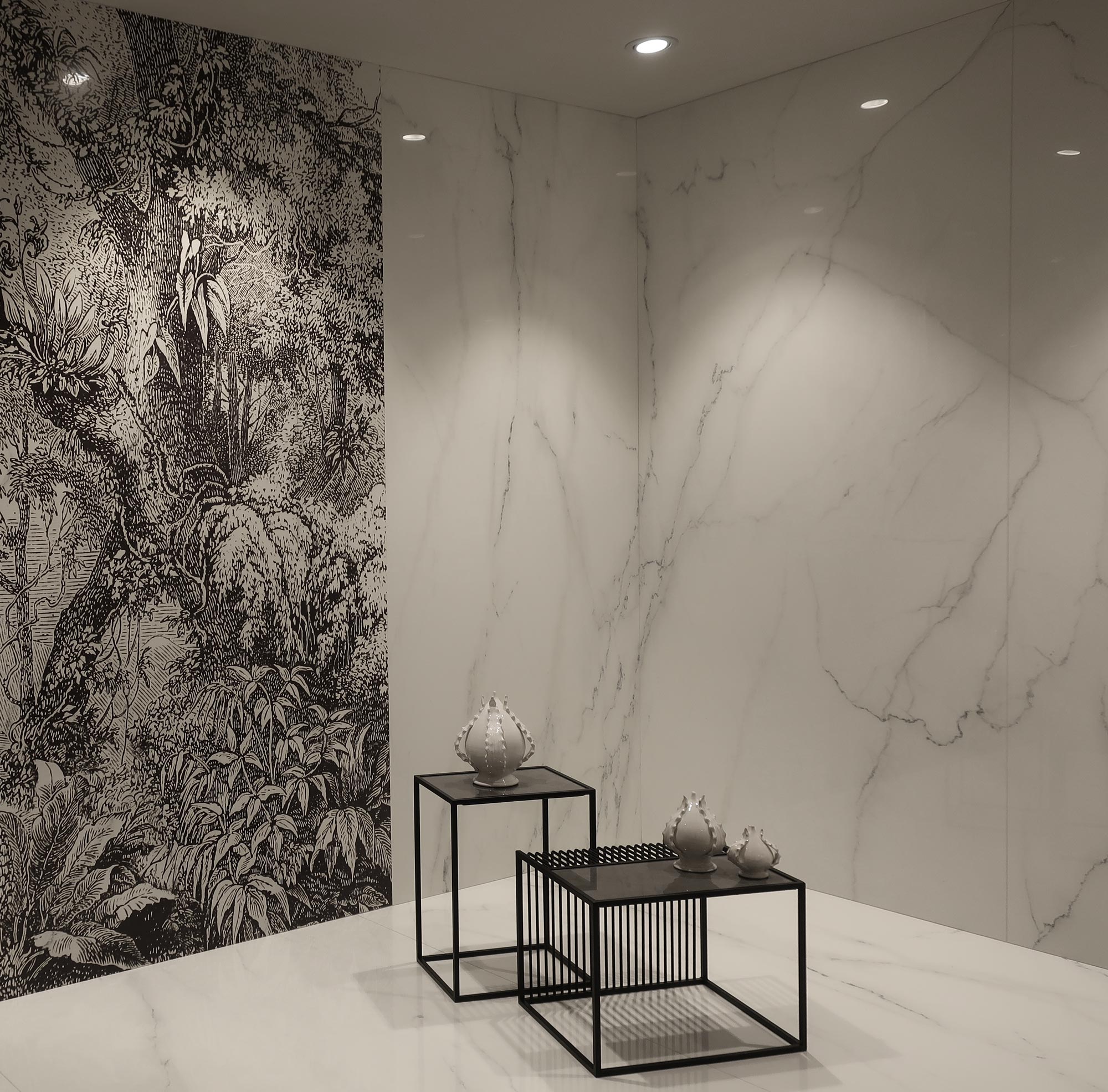Ariostea Ultra Marmi Calacatta Lincoln Marble effect porcelain tiles ...
