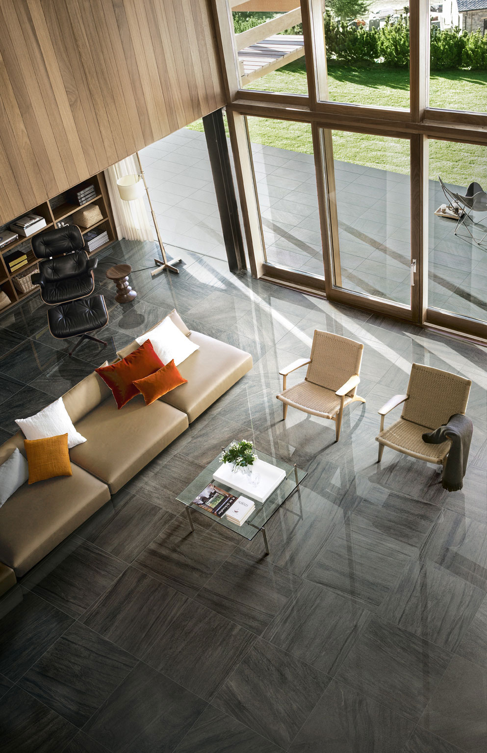 Black 1000 x 1000 mm effect porcelain tile | Ariostea Ultra Pietre ...