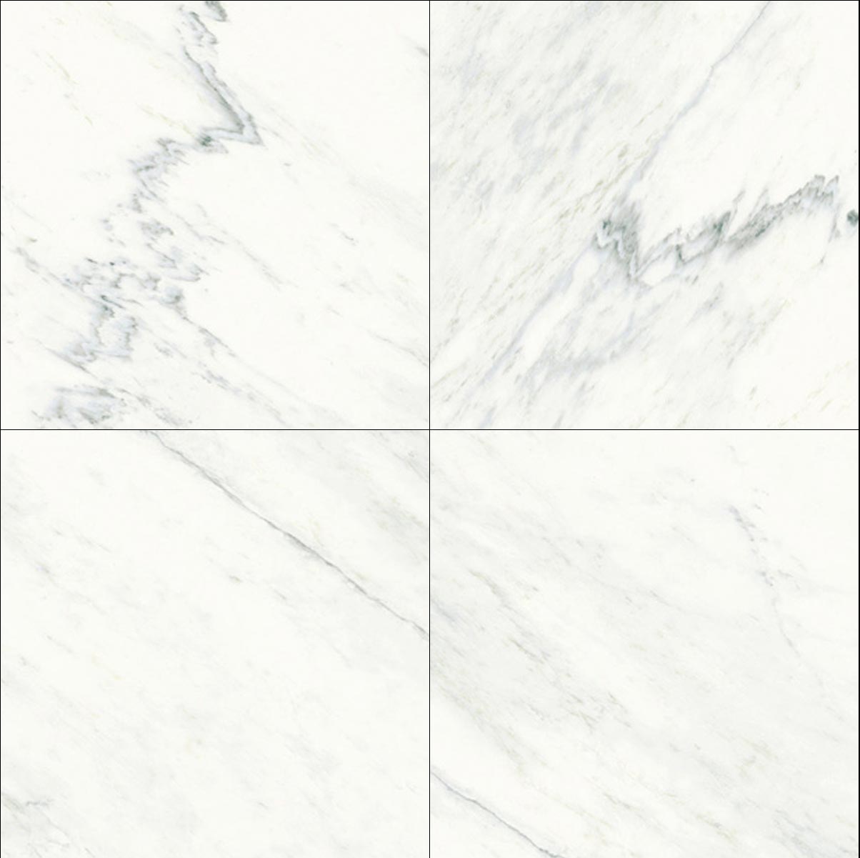 White 600 x 600 mm Marble effect porcelain tile | Graniti Fiandre ...