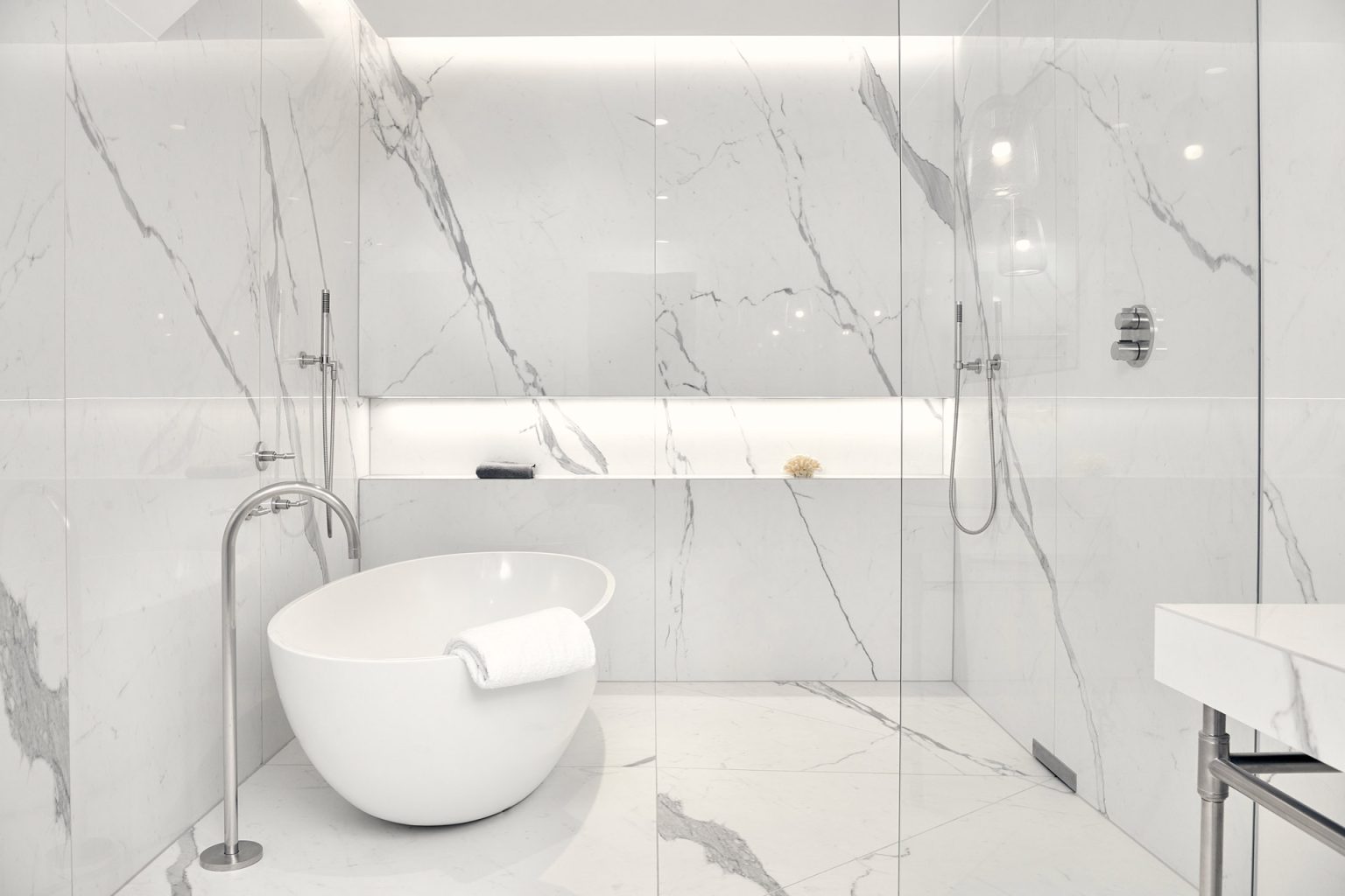 Ariostea Marmi Classici Statuario Classico Marble effect porcelain ...