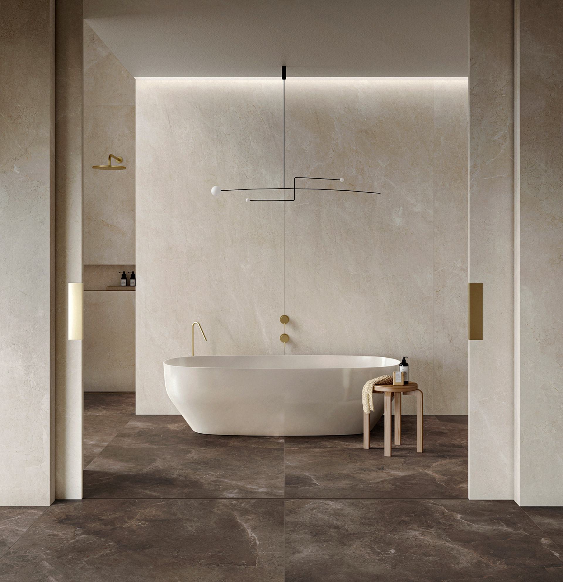 Porcelaingres Great Royal Stone Imperial Brown Stone Effect Porcelain ...