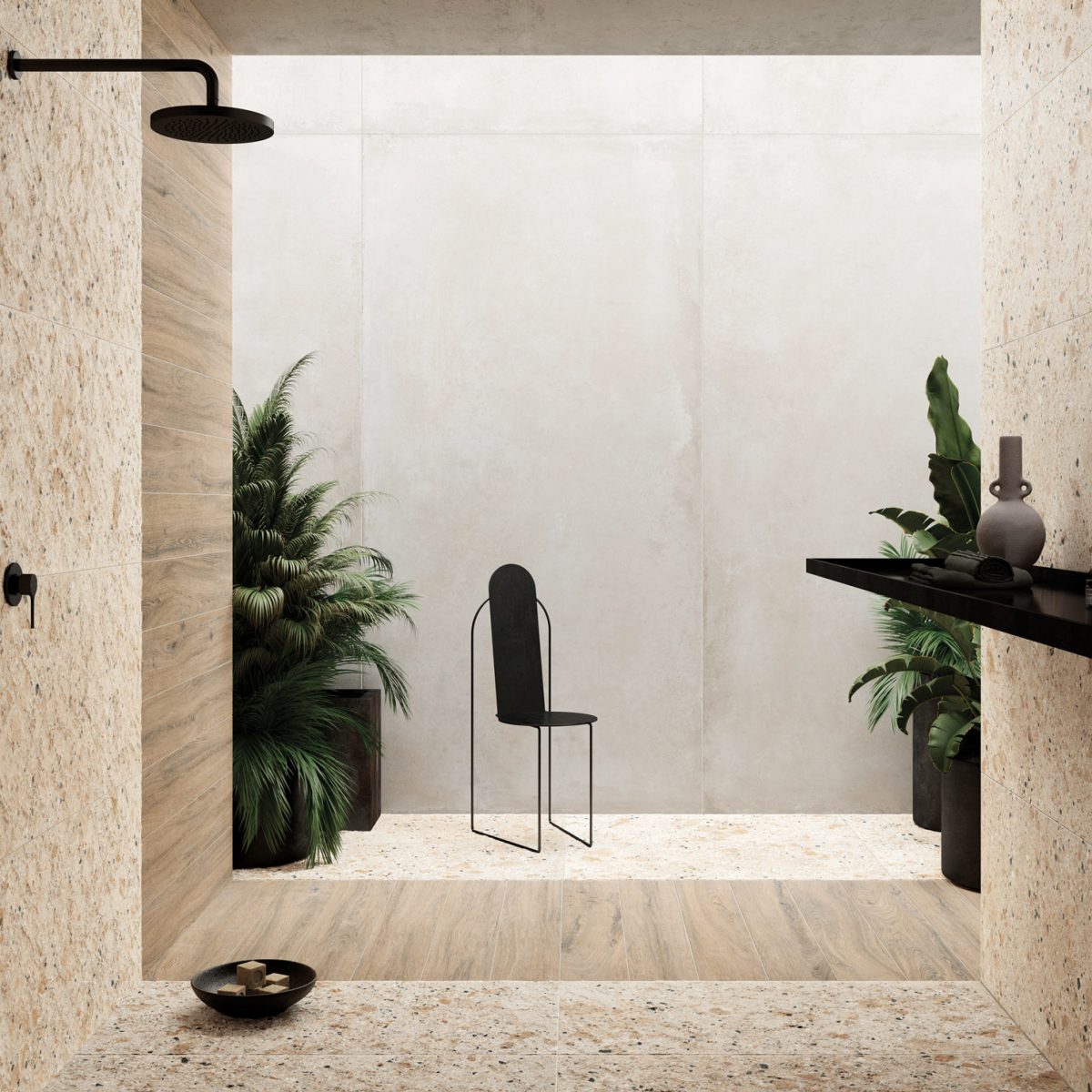 Tan 600 x 1200 mm Stone effect porcelain tile | Ariostea Fragmenta ...