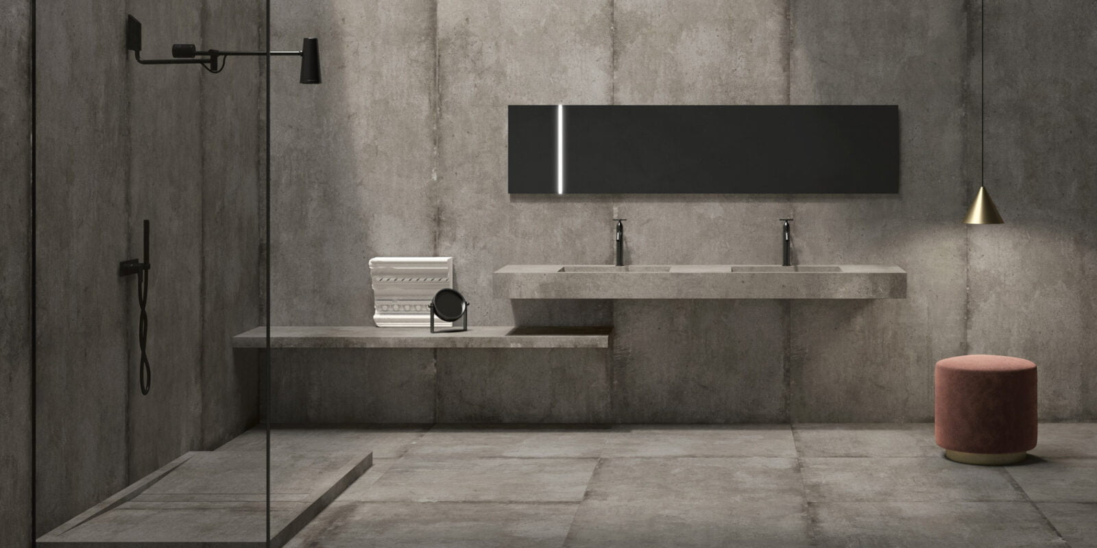 Porcelain bathroom vanities, washbasins and storage units - Emporio ...