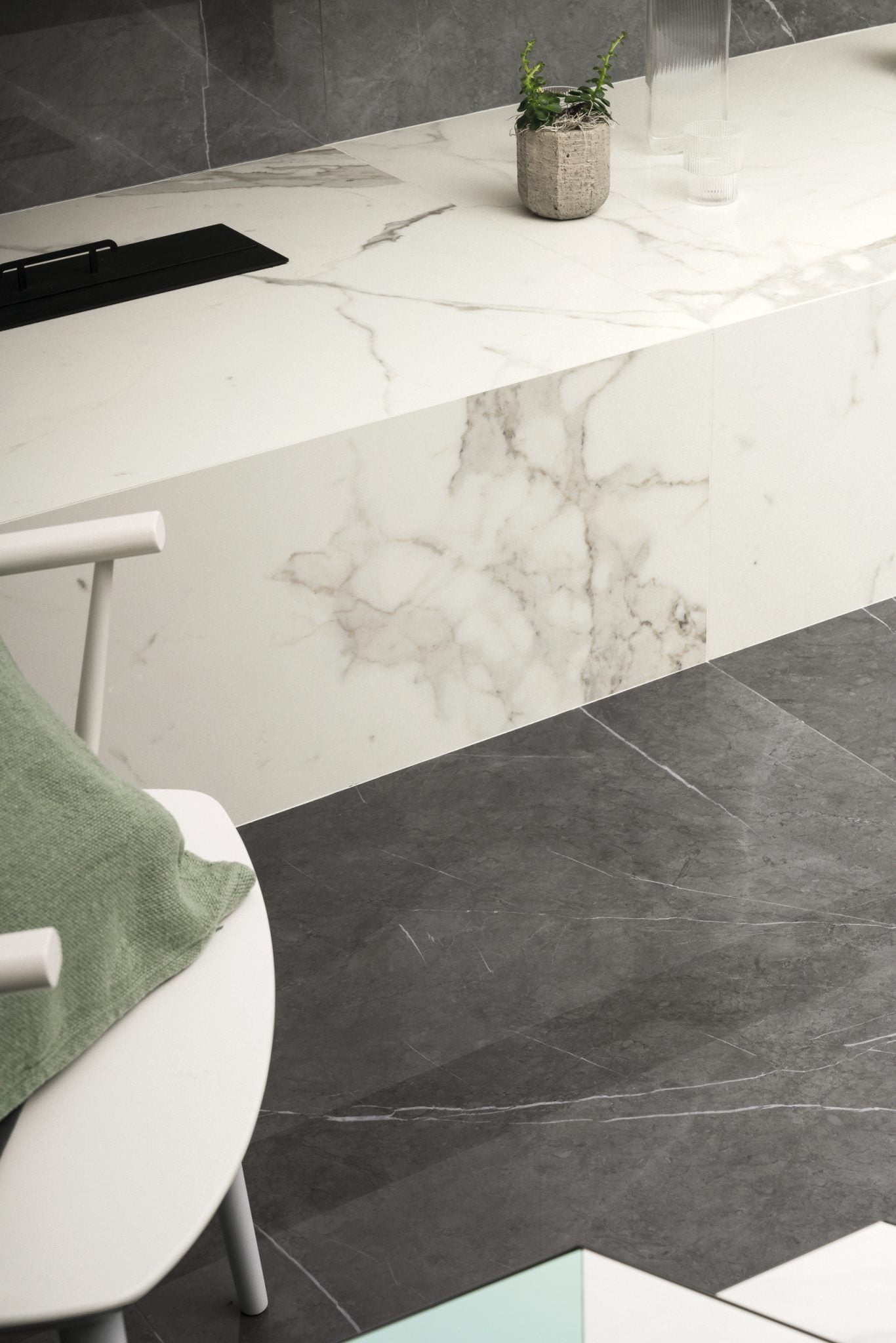 Ariostea Ultra Marmi Grey Marble Marble effect porcelain tiles Polished ...