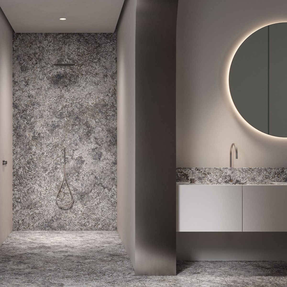 Grey 1500 x 3000 mm Stone effect porcelain tile | Ariostea Ultra ...