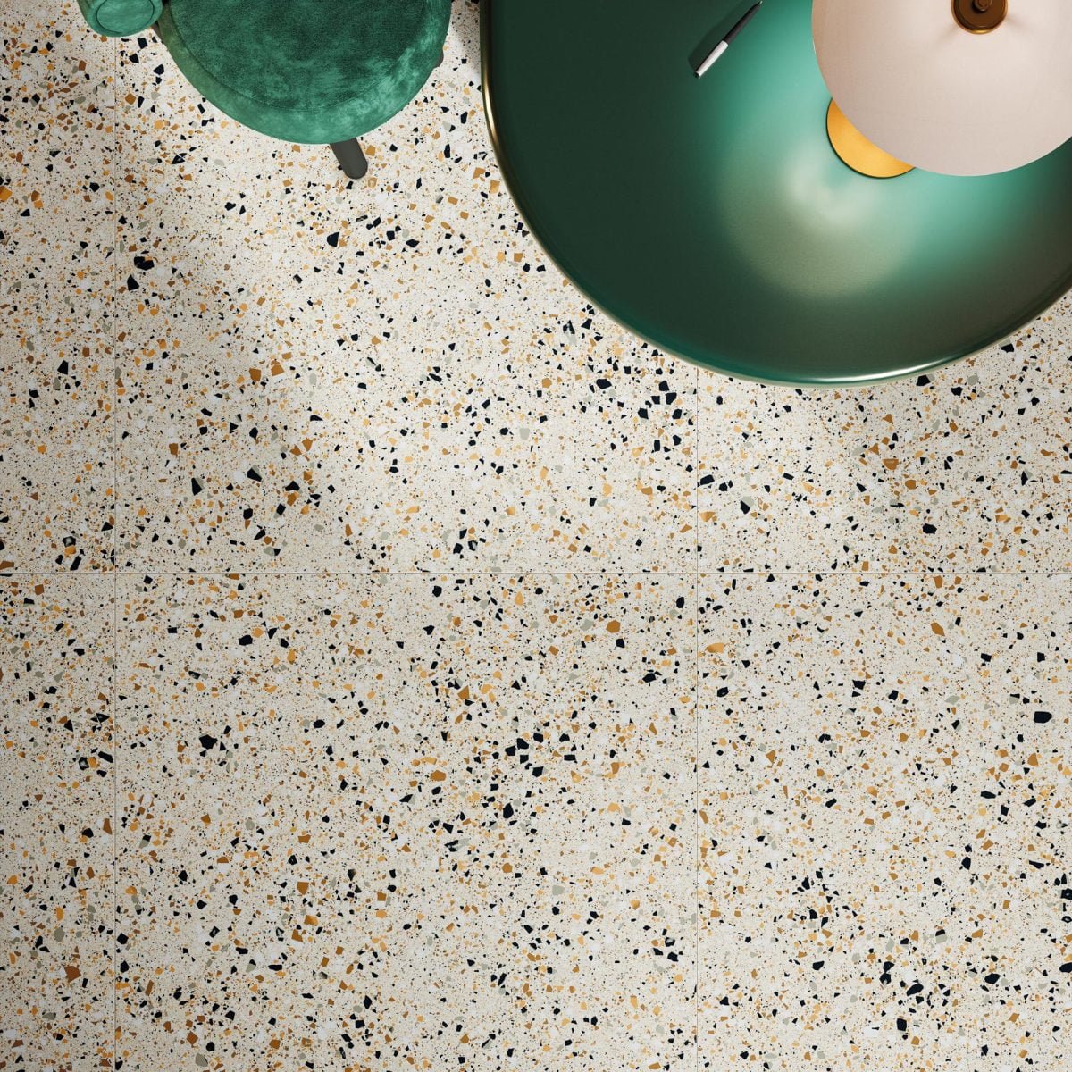 Cream 1200 x 1200 mm Stone effect porcelain tile | Maxfine Venice Ivory ...