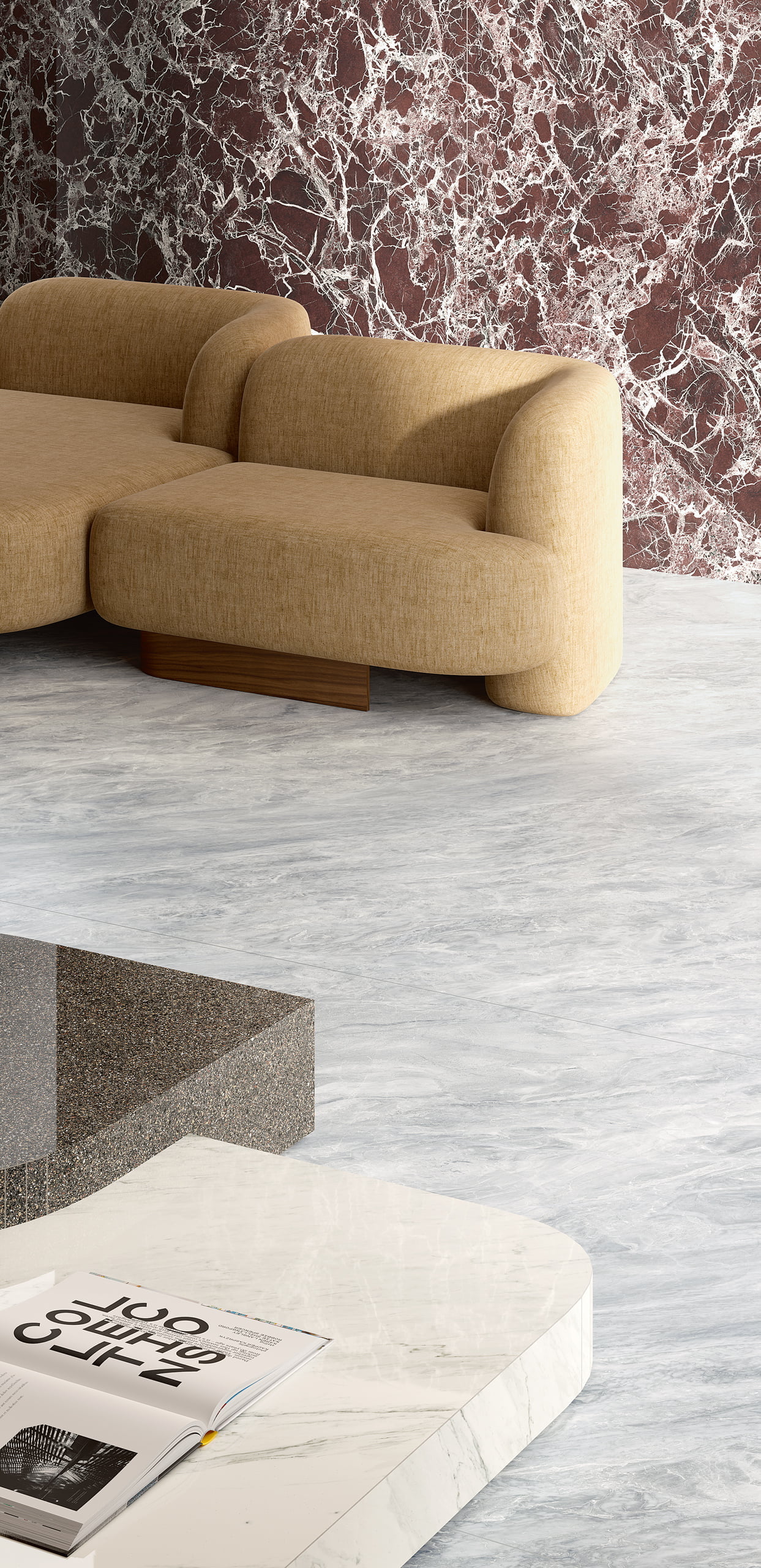 Fiandre Marble Lab Bardiglio Sublime Marble effect porcelain tiles ...