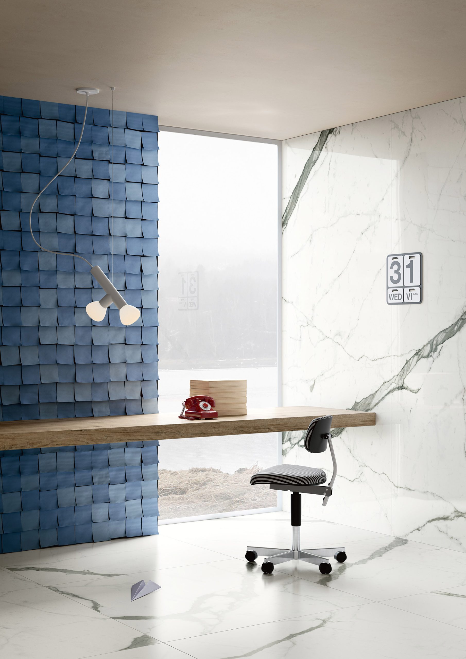Fiandre Marble Lab Calacatta Statuario Marble effect porcelain tiles ...