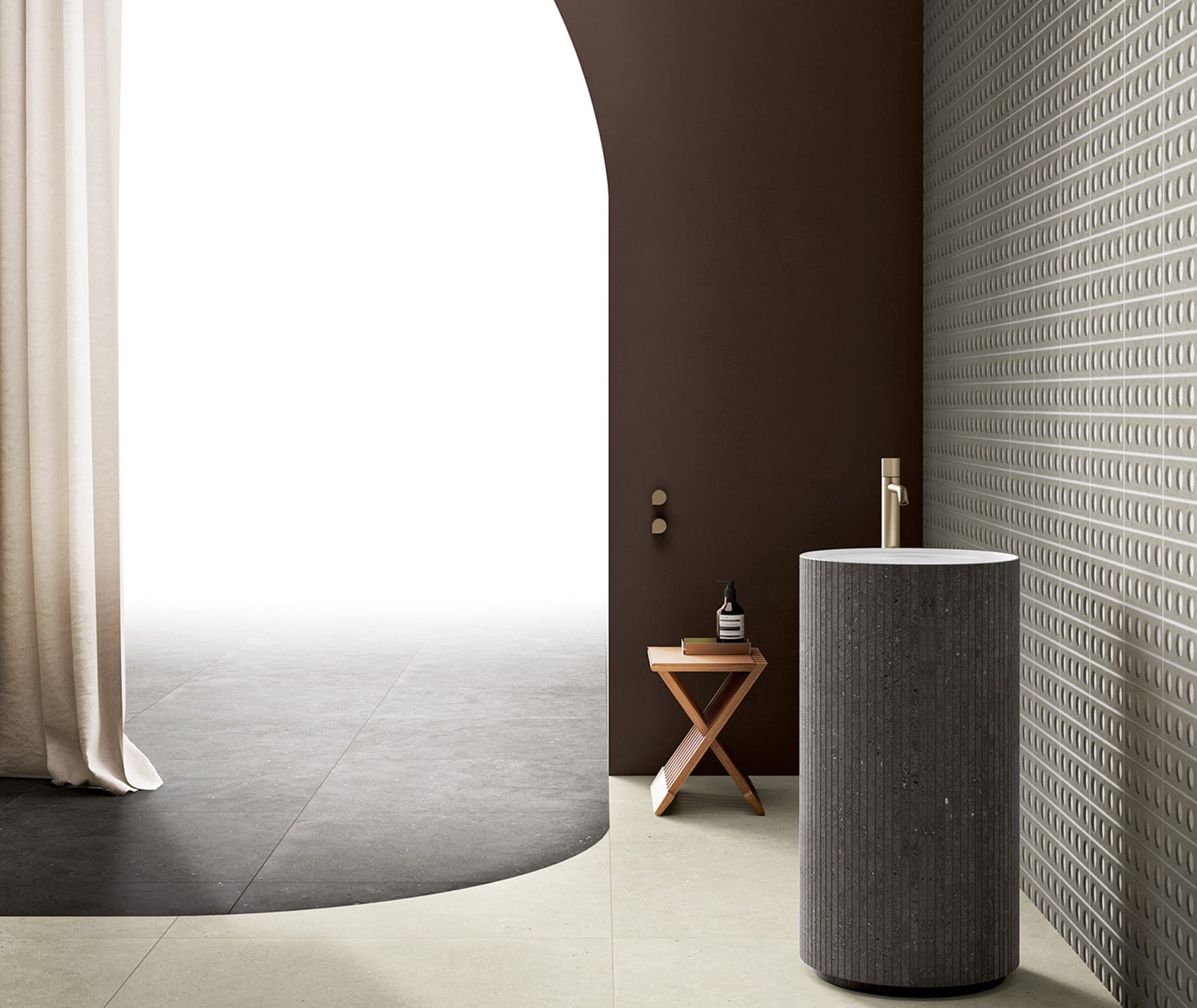 Fiandre Solida Black Stone effect porcelain tiles Natural 600 x 600 mm ...