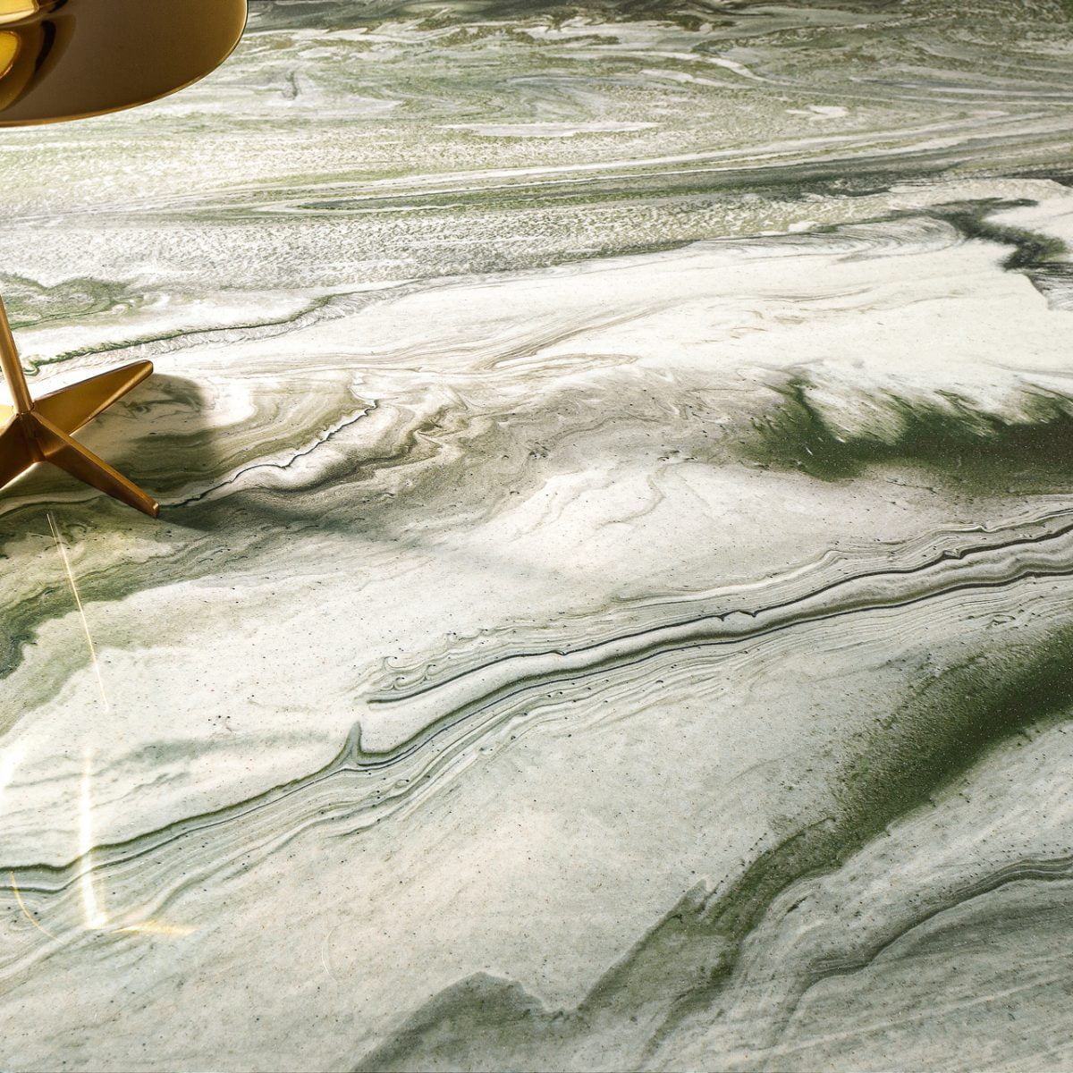 Green 1500 x 3000 mm Marble effect porcelain tile | FMG Diesel Cosmo ...