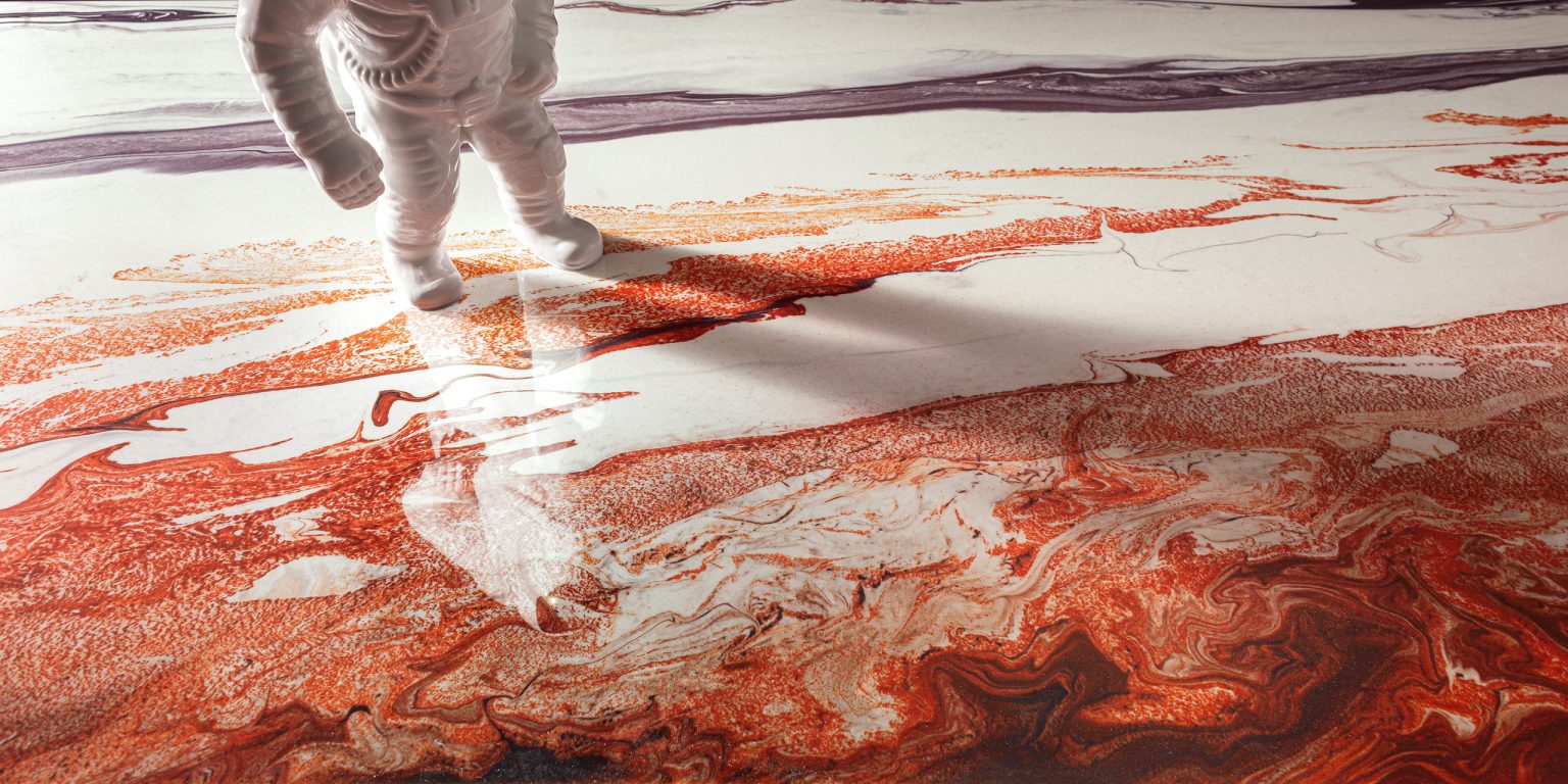 FMG Diesel Cosmo Liquid Purple Marble Effect Porcelain Tiles 1500 x ...