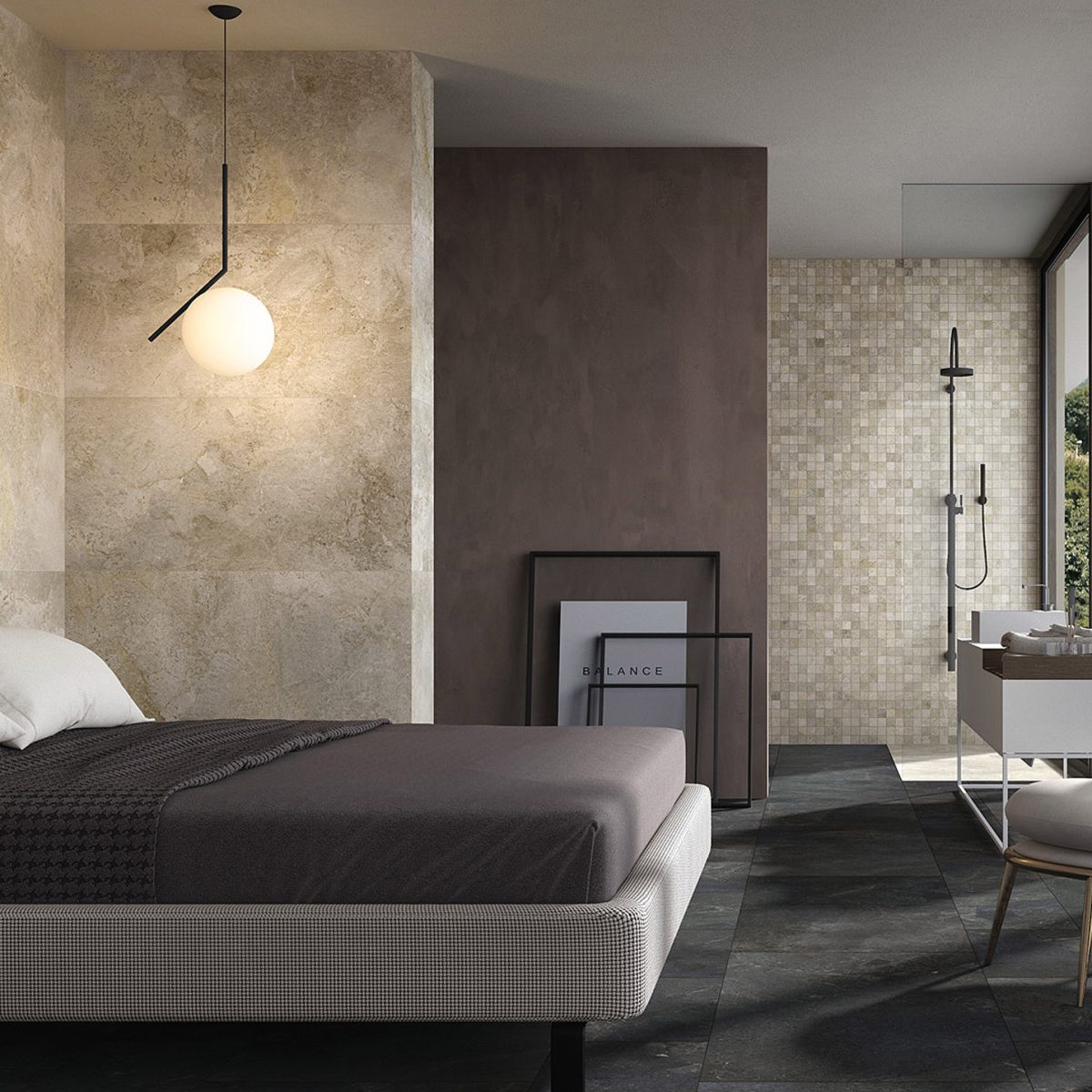Cream 600 x 1200 mm Stone effect porcelain tile | Royal Stone Noble ...