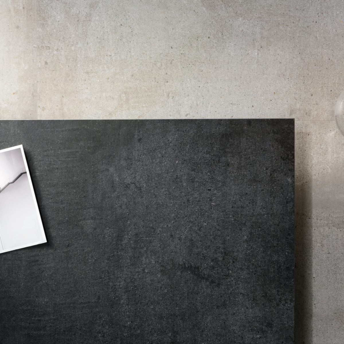 Black 300 x 600 mm Stone effect porcelain tile | Ariostea Teknostone ...