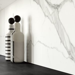White 600 x 1200 mm Marble effect porcelain tile | Fiandre Marble Lab ...