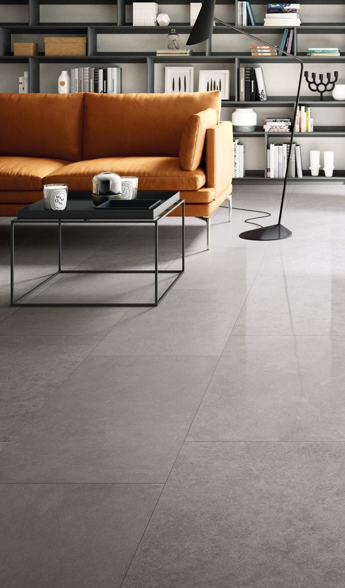 Grey 450 x 900 mm Stone effect porcelain tile | More Grigio | Emporio ...