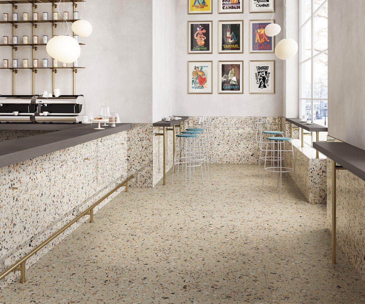 FMG Maxfine Venice Ivory Stone Effect Porcelain Tiles 1200 x 2700 ...